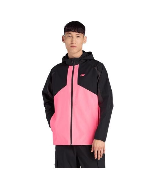 New Balance Utility Woven Jacket Jackets in Pink for Men | Lyst UK