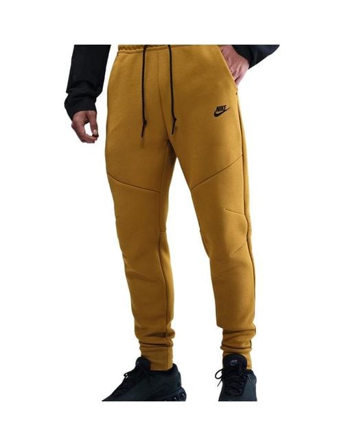 Nike Tech Fleece Pants in Yellow for Men | Lyst UK