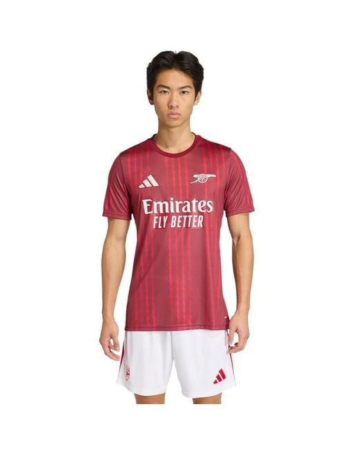adidas Arsenal Fc 26 Pre-Match Jersey Jerseys/Replicas in Red for Men ...