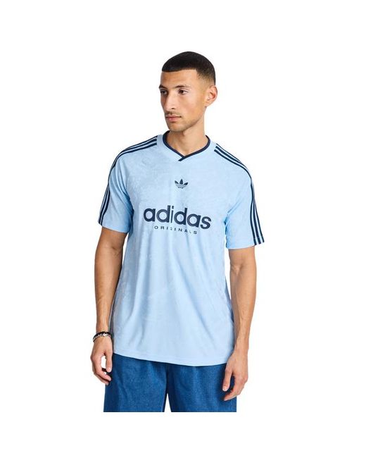 adidas Football T-Shirts in Blue for Men | Lyst UK