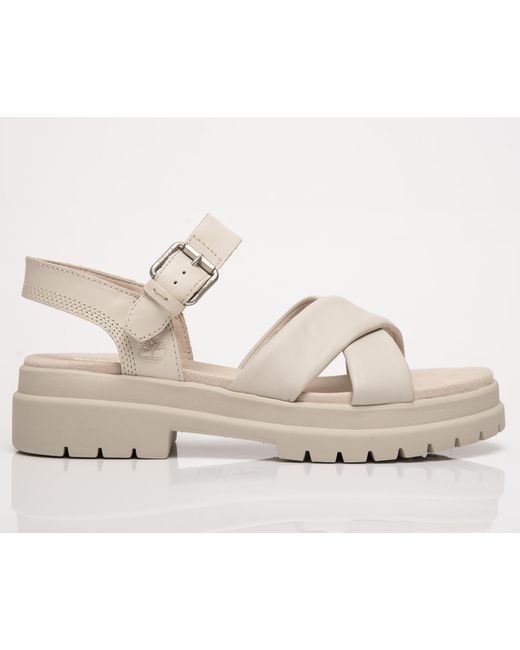 Timberland London Vibe Ankle-strap Sandal in Metallic | Lyst