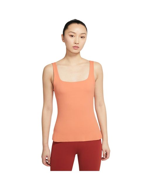 Nike Yoga Luxe Shelf Bra Tank Top Lyst
