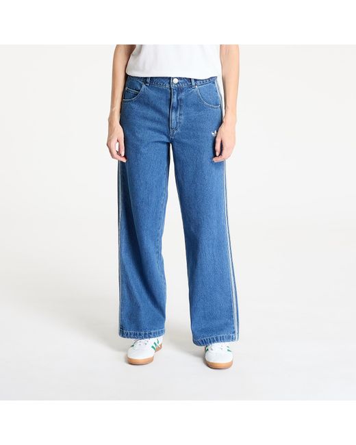 adidas Originals Jeans Adidas Adicolor Denim 3 Stripes Track Pants in ...
