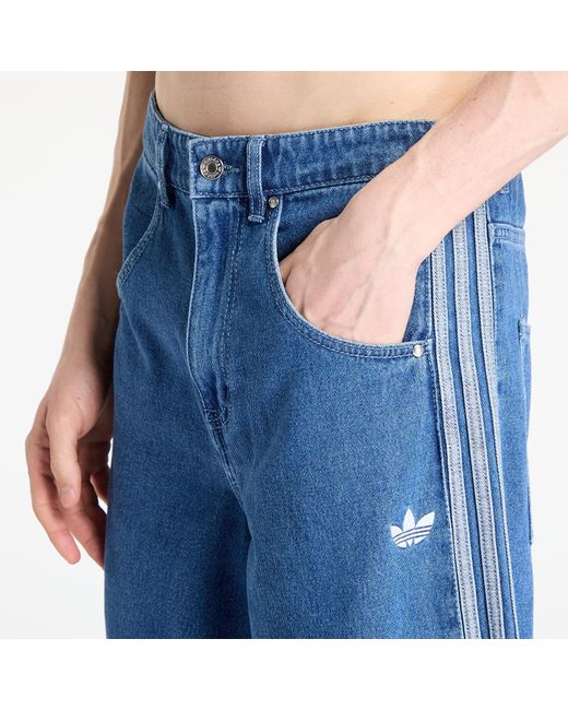 adidas Originals Shorts Adidas Firebird Adicolor Denim Shorts in Blue ...