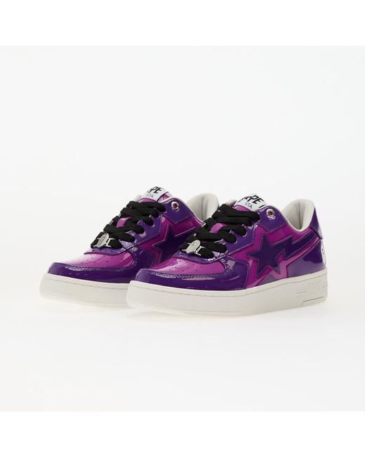 A Bathing Ape Sneakers Bape Sta Icon L in Purple | Lyst
