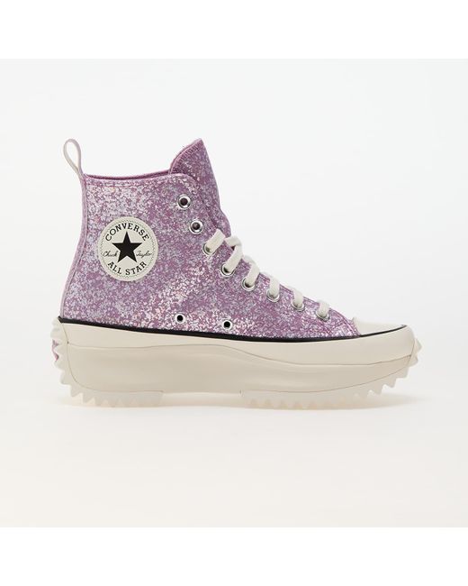 Converse Sneakers Run Star Hike Platform Glitter Classic Amethyst ...