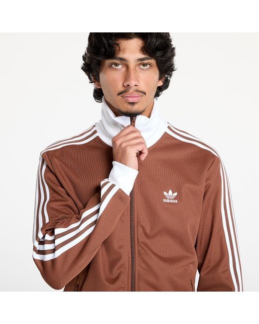 adidas Originals Jacket Adicolor Classics Track Top in Brown for Men | Lyst