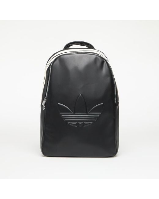 adidas Originals Adidas Polyurethane Outline Trefoil Backpack in Black ...