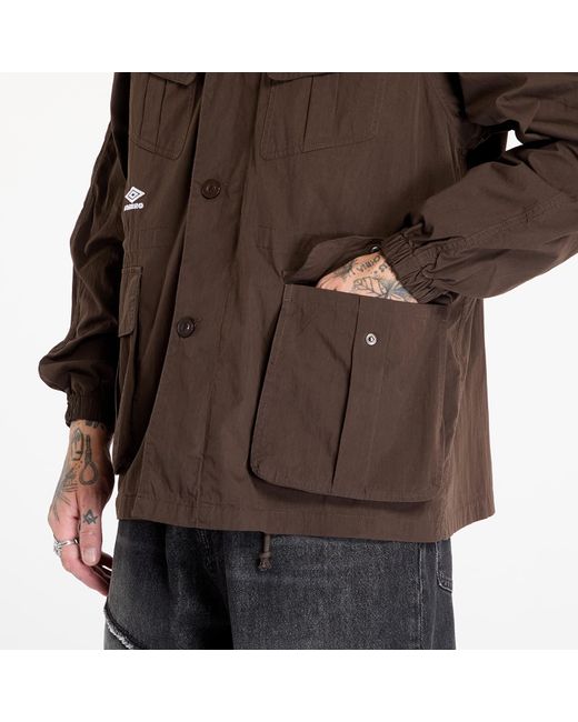 Umbro Jacket By Slam Jam Masked Field Jacket Dark in Brown for Men | Lyst