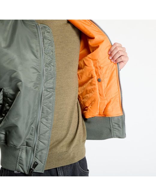 Alpha Industries Jacket Ma-1 Heritage in Green for Men | Lyst