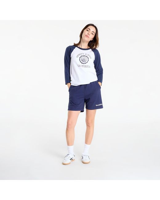 Sporty & Rich Shorts Serif Logo Gym Short in Blue | Lyst