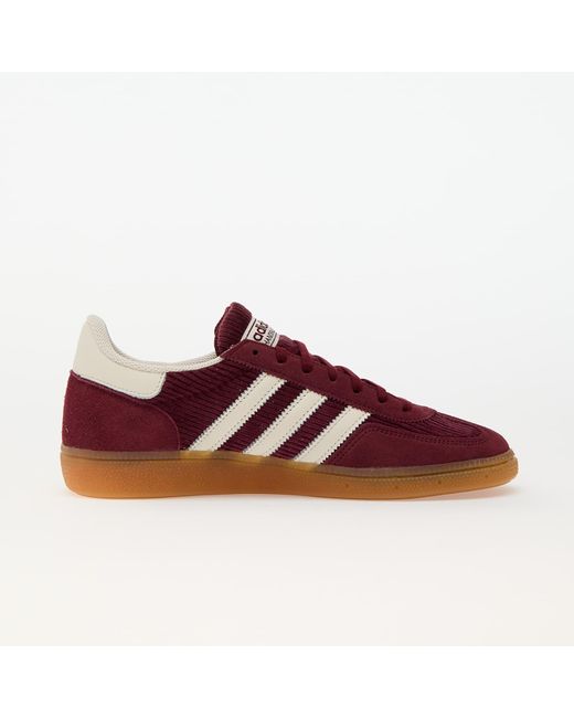 adidas Corduroy Suede Lace-Up Sneakers in Red | Lyst