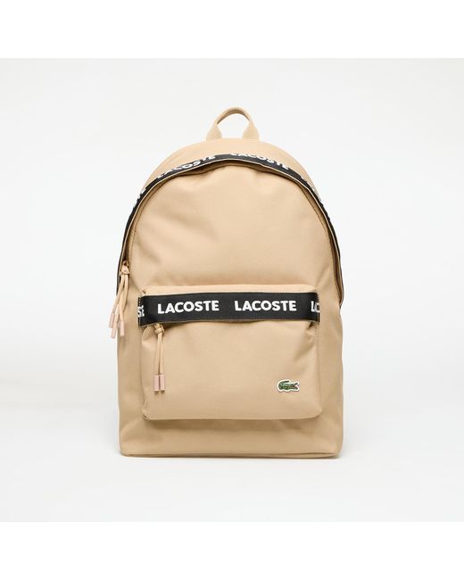 Lacoste Backpack in Natural | Lyst