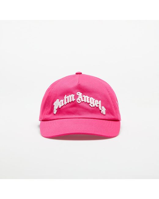 Palm Angels Cap Curved Logo Cap Fuchsia/ Soft in Pink | Lyst