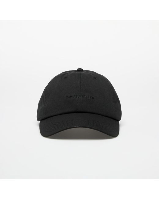 New Balance Cap 6 Panel Linear Logo Cap in Black | Lyst