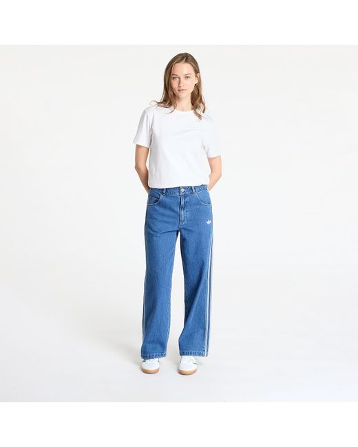 adidas Originals Jeans Adidas Adicolor Denim 3 Stripes Track Pants in ...