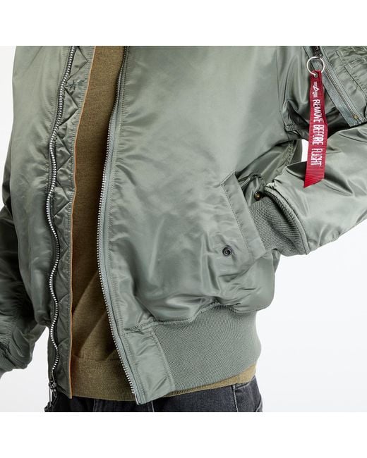 Alpha Industries Jacket Ma-1 Heritage in Green for Men | Lyst
