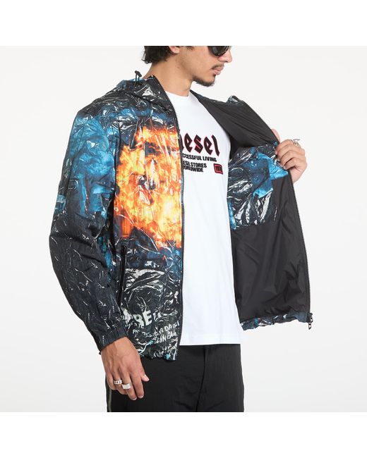 DIESEL Windbreaker J-Warrett-Poster Jacket for Men | Lyst
