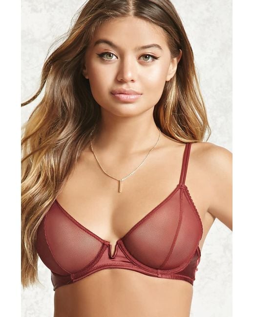 Forever 21 Sheer Lace Bra Lyst