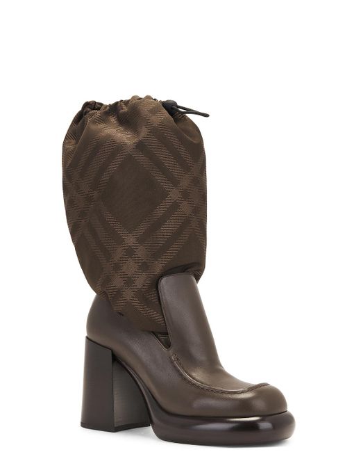 Burberry Calf Boot in Black | Lyst