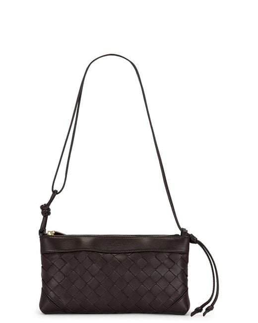 Bottega Veneta Andiamo Double Pouch in Black | Lyst