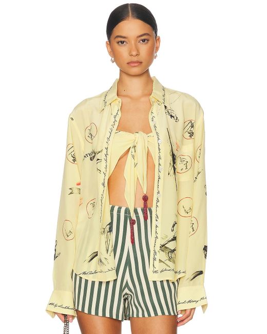 Bode Games Top in Yellow | Lyst