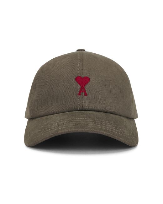 Ami Paris Adc Cap in Brown for Men | Lyst