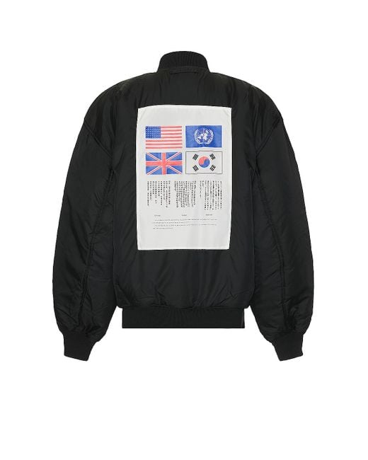 Alpha Industries Ma-1 Blood Chit Flight Jacket Gen Ii in Black for Men ...