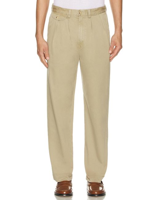 Polo Ralph Lauren Heritage Chino Pleated Pant in Natural for Men | Lyst
