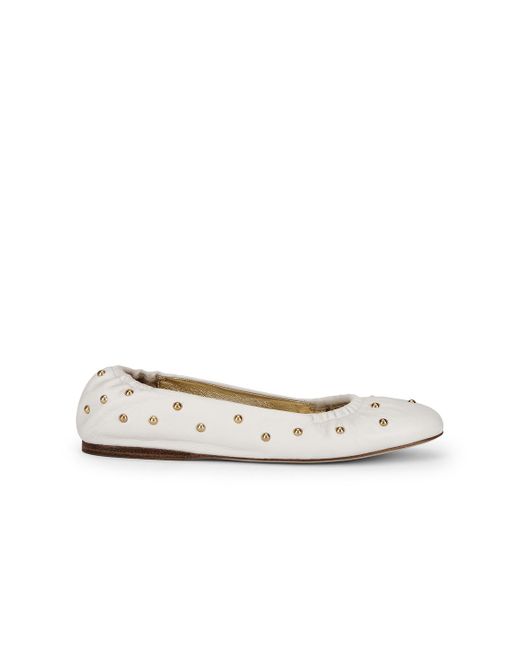 Chloé Eia Ballet Flat in White | Lyst