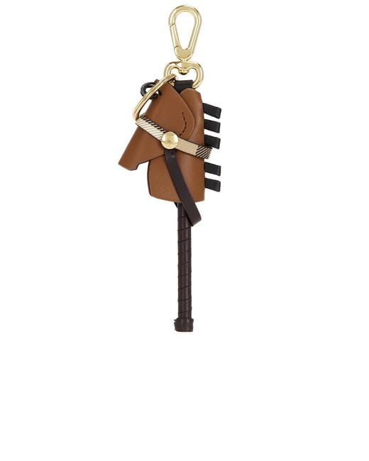 Burberry Hobby Horse Charm in White | Lyst