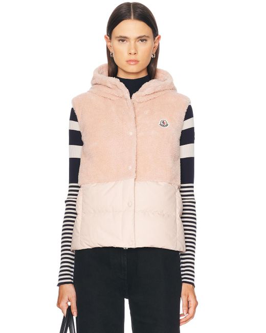 Moncler Floy Vest in Black | Lyst