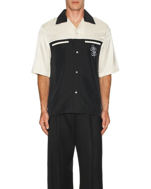Amiri Ma Quad Yoke Camp Shirt in Black for Men | Lyst