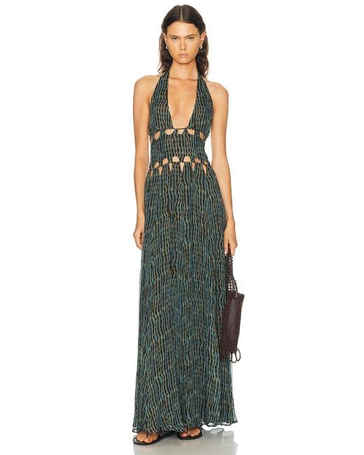 STAUD Zaria Dress in Green | Lyst