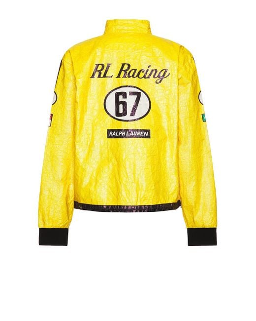 Polo Ralph Lauren Tyvek Racing Jacket in Yellow for Men | Lyst