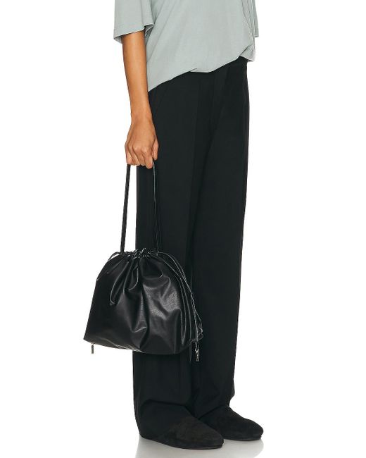 The Row Angy Hobo Bag in Black | Lyst