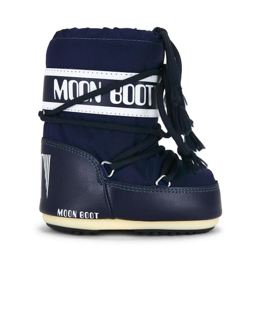 Moon Boot Icon Mini Nylon Boot in Blue | Lyst