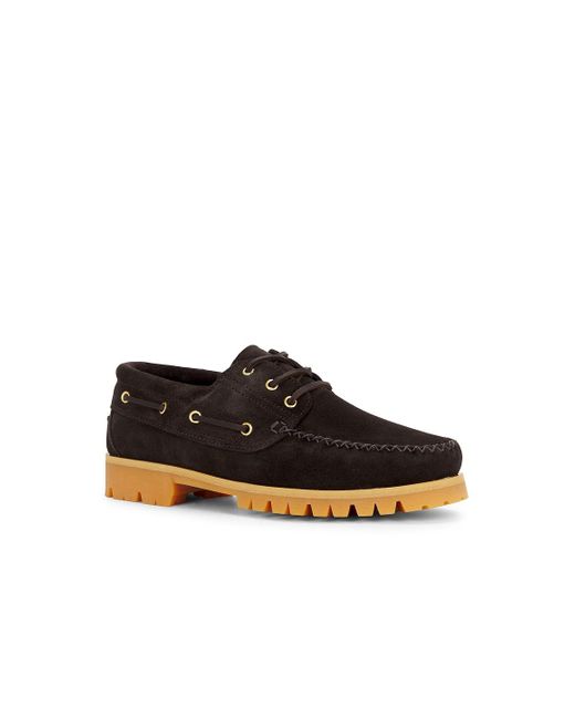 VINNY'S Aztec Boat Shoe in Black for Men | Lyst