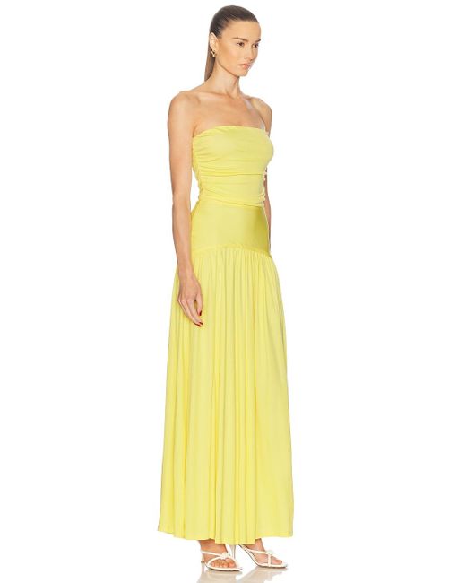 STAUD Mariana Dress in Yellow | Lyst