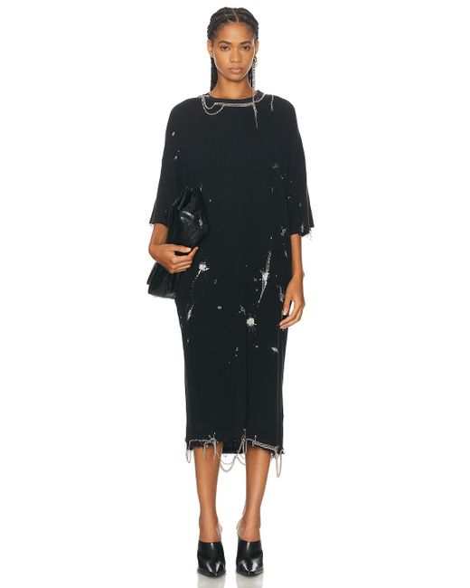 R13 Elongated Chain Dress in Black | Lyst