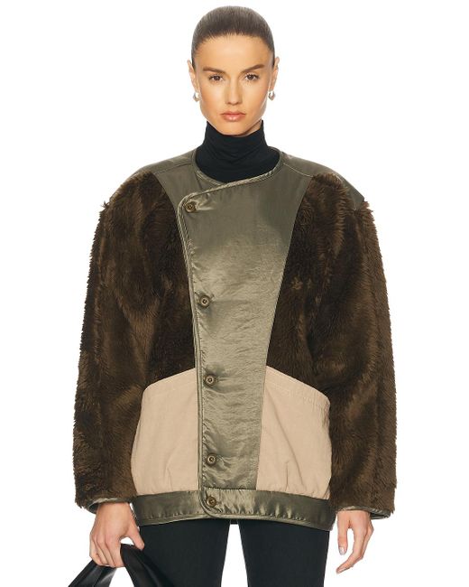 R13 Cocoon Jacket in Brown | Lyst