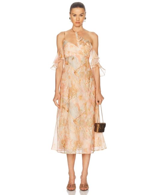 Zimmermann Illuminate Flutter Slip Dress | Lyst