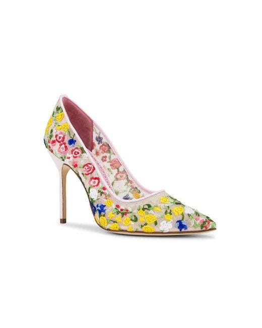 Manolo Blahnik Jardino 105 Pump in Metallic | Lyst