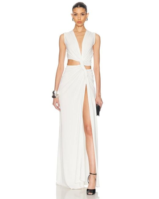 Sid Neigum Triple Loop Dress in White | Lyst