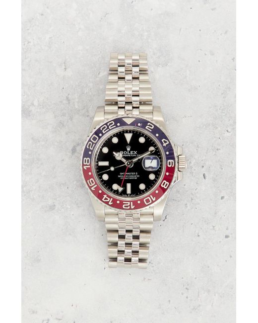 Rolex Gmt-Master Ii Steel Pepsi Bezel Automatic Dial Watch in Metallic ...
