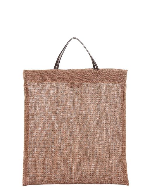 The Row Barn Mini Tote Bag in Brown | Lyst