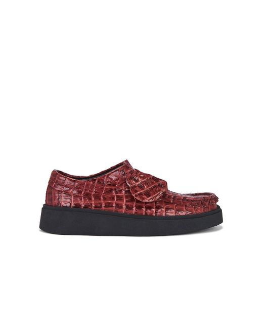 Clarks X Martine Rose Torview Wallabee Shoes in Red for Men | Lyst