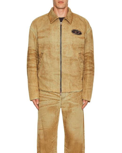 DIESEL Stack Denim Jacket in Natural for Men | Lyst