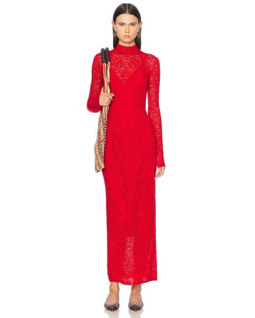 Gabriela Hearst Lethe Dress in Red | Lyst