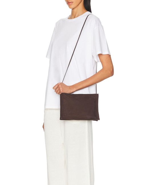 The Row Large To Go Crossbody Bag in White | Lyst